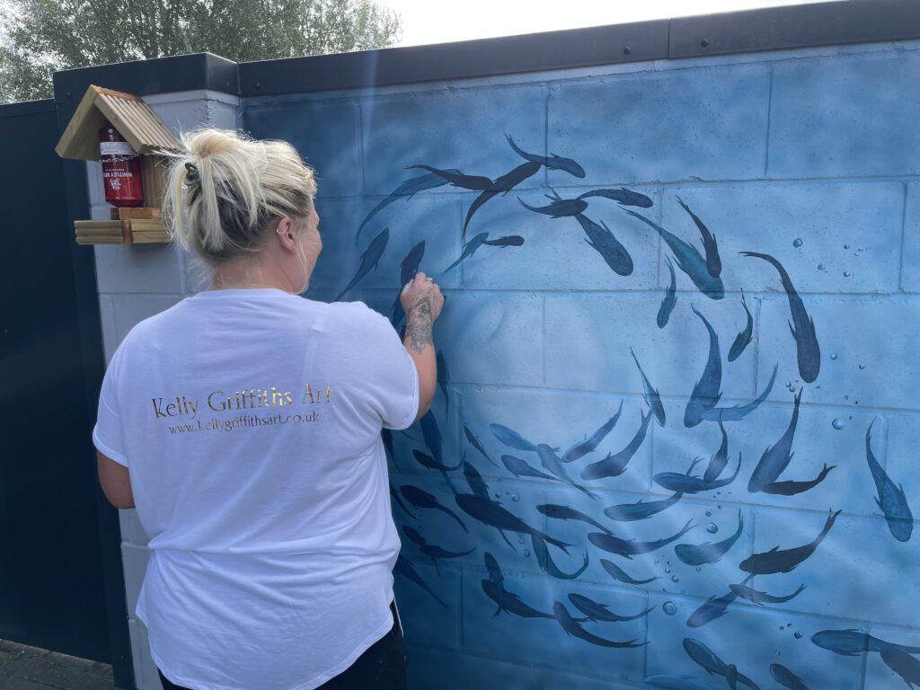 Basingstoke Fire Station Wall Mural - Kelly Griffiths Art